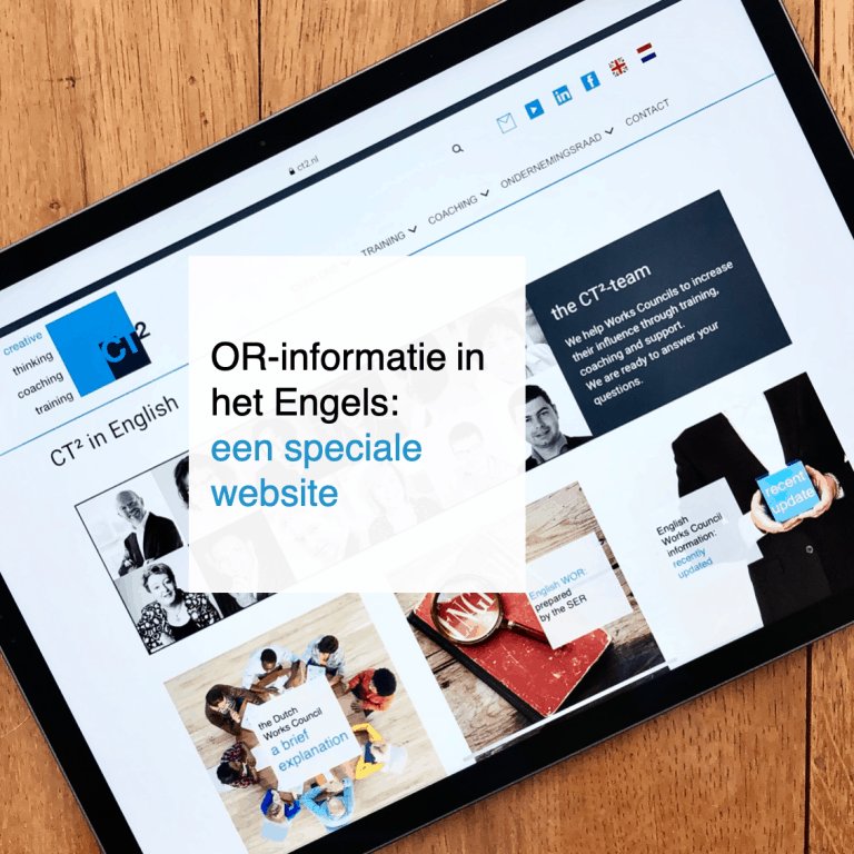 overleggen tussen OR en Bestuurder: wat moet er? - CT², creative ...